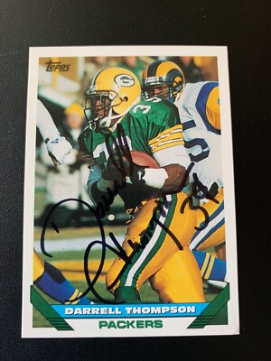 Darrell Thompson Signed 1993 Topps #561 Card Green Bay Packers ...