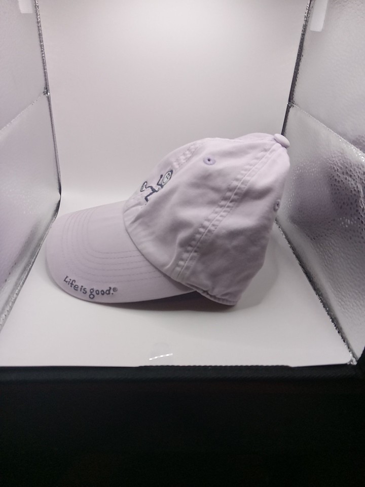 Life Is Good Hat Cap Strap Back Pink Yoga Yogi Jake Baseball Mens | eBay