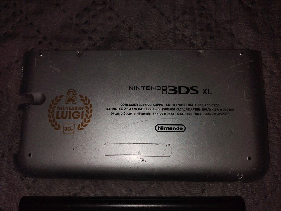 3DS XL YEAR OF LUIGI EDITION SHELL REAL ONLY READ | eBay