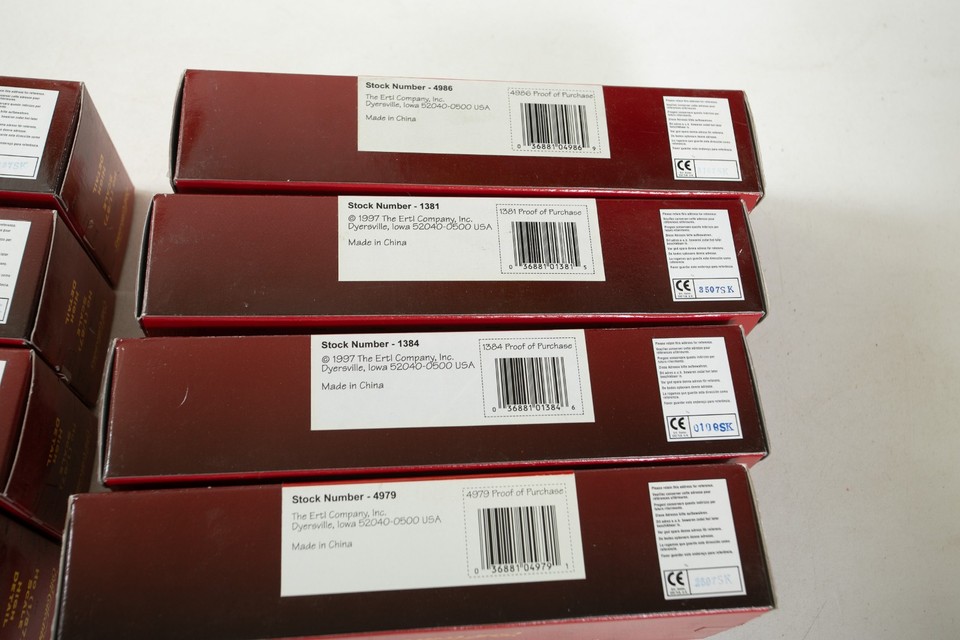 Ertl Collectibles HO Train Lot (UW4/JSF6) Railway Designs 7 Pieces 1997 ...