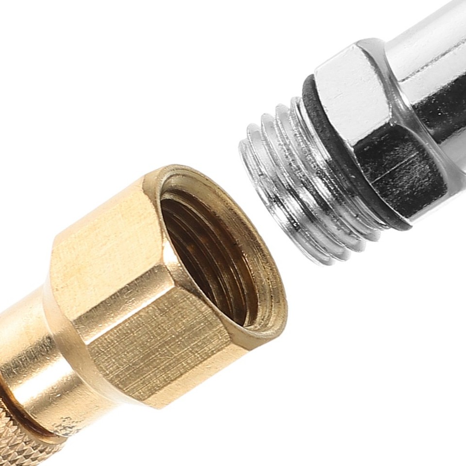 Tire Inflator Fitting Pump Adapter Air Hose Connector Compressor Quick ...
