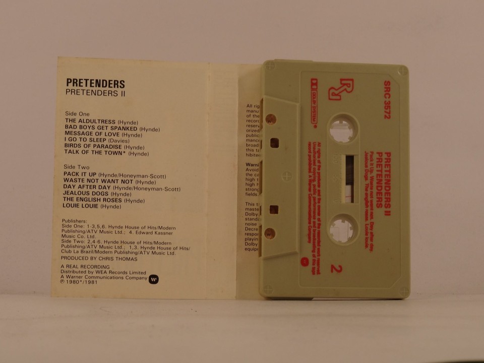 PRETENDERS PRETENDERS II (96) 12 Track Audio Cassette REAL RECORDING ...
