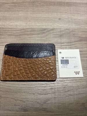 King Ranch American Alligator Wallet Brown Leather Men's Wallet | eBay