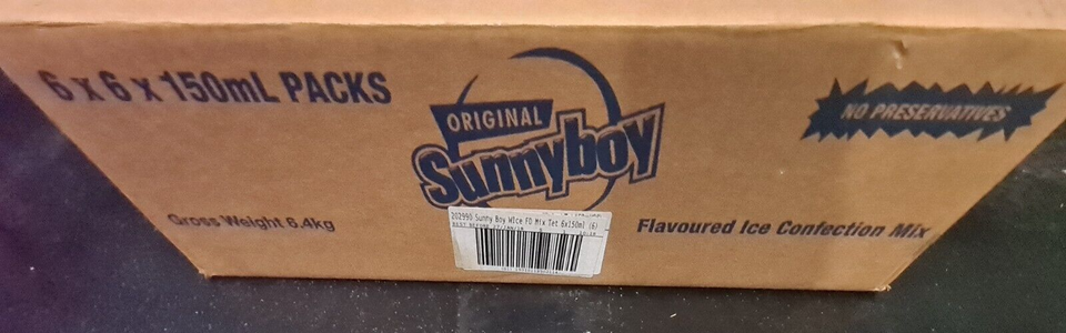 VINTAGE ORIGINAL SUNNY BOY ICE BLOCK CONFECTIONARY SHOP CARTON | eBay ...