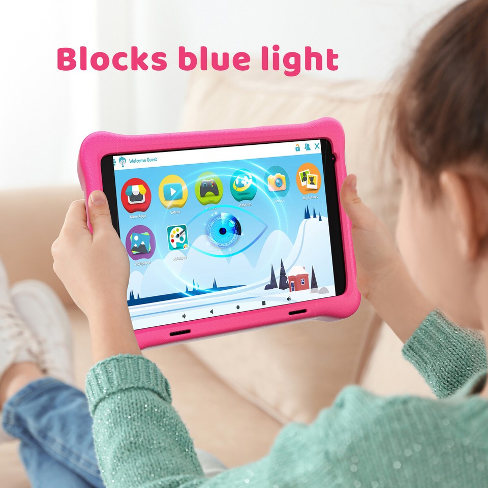 Urao NEW Kids Tablet 8 in Android 12 4000mAh for Kids 3-12 2+32GB ...