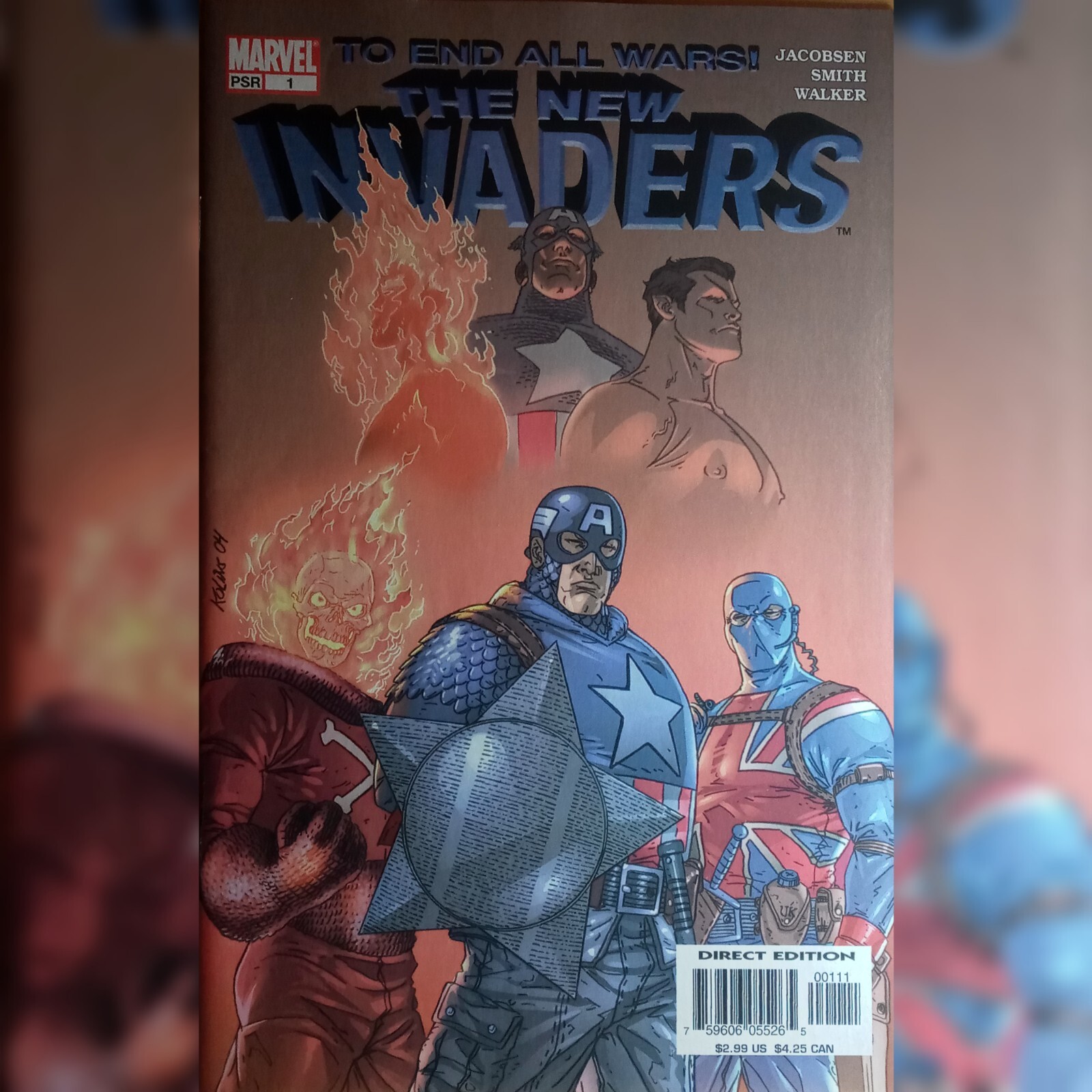 2004 Marvel Comics The New Invaders 1 Scott Kolins Cover Art FREE ...