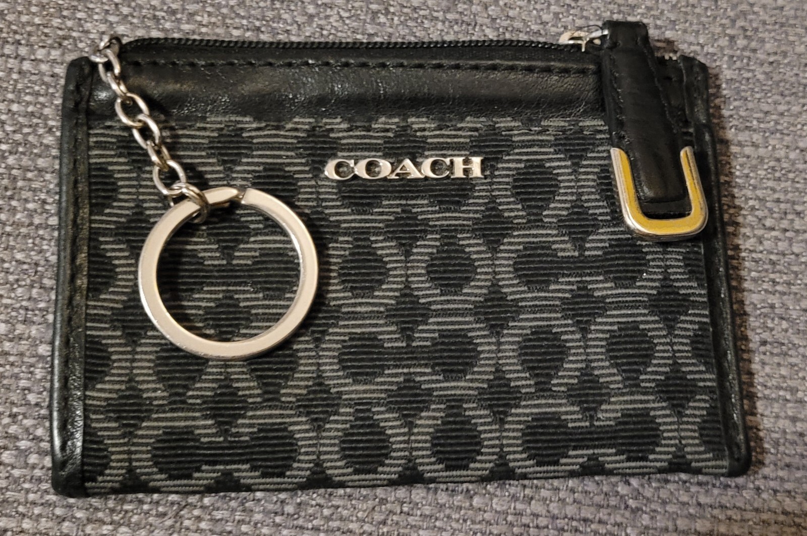 Authentic Coach Mini Skinny Keychain Card Coin ID Cas… - Gem