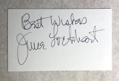 LOST IN SPACE Lassie JUNE LOCKHART Signed AUTOGRAPH | eBay