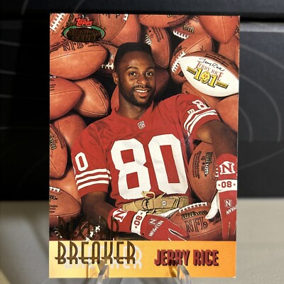 1993 Topps Stadium Club Jerry Rice Mint Insert Record Breaker Rare ...