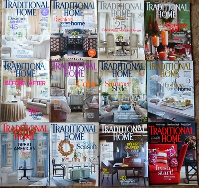 TRADITIONAL HOME Magazine - Twelve (12) Issues from 2014-2016 | eBay