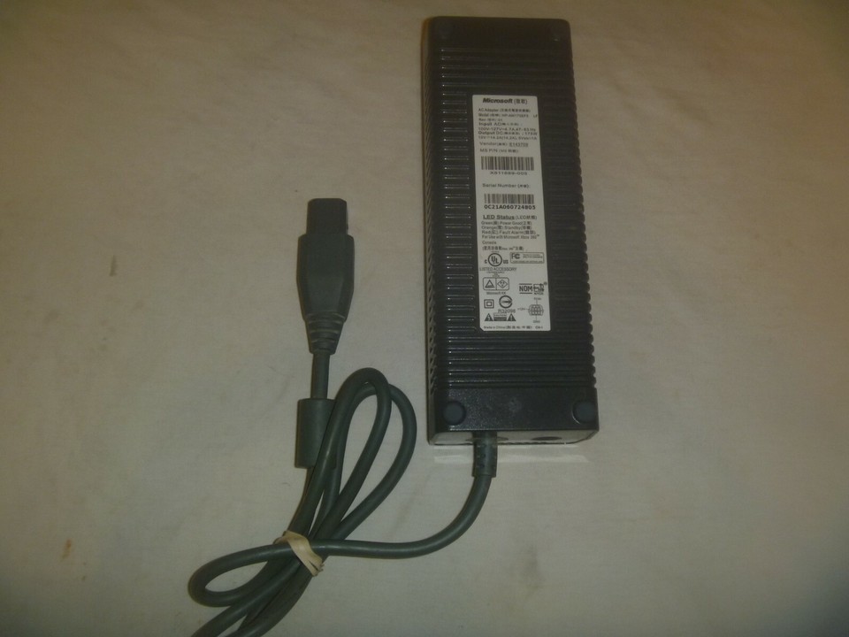 Microsoft Xbox 360 Power Supply Brick & Cord 203W 175W 150W 135W 120W ...