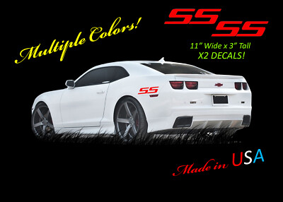 2 SS DECALS 2010 - 21 CHEVROLET CAMARO Compatible Racing Decal Sticker ...