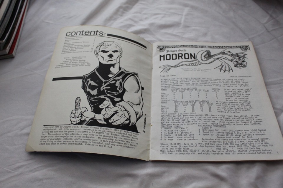 MODRON JUDGES GUILD Official Game Aid for DUNGEONS & DRAGONS 1977 | eBay