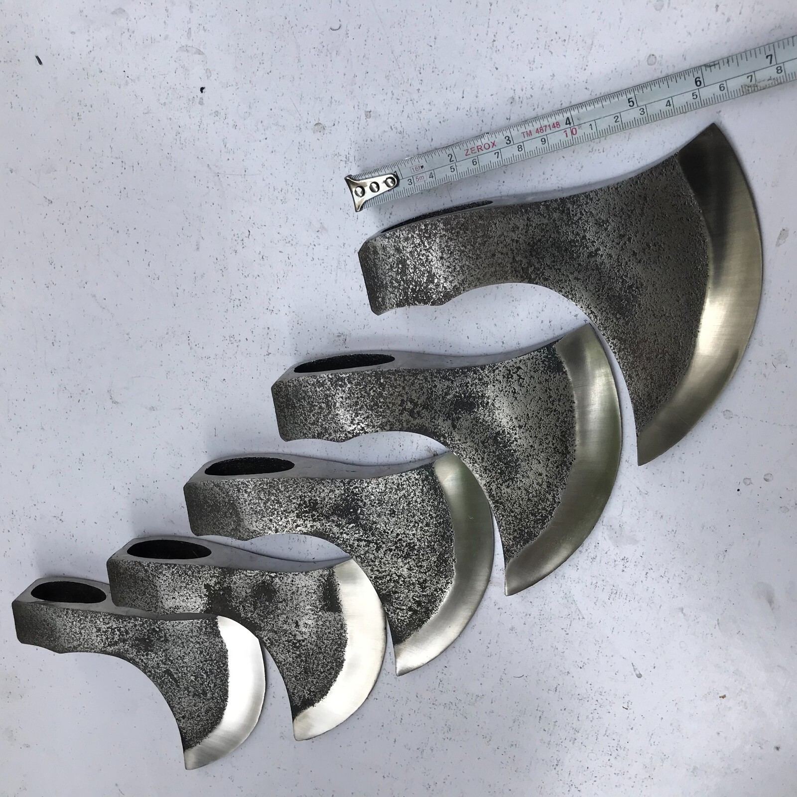 Vintage lot of 5 single bit axe heads - Viking Odin axe Head - Beard ...