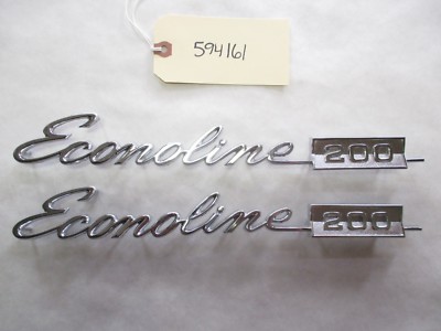 1968-74 Ford Econoline 200 Scripts Emblem Badge C8UB-8920978 (1 Pair ...
