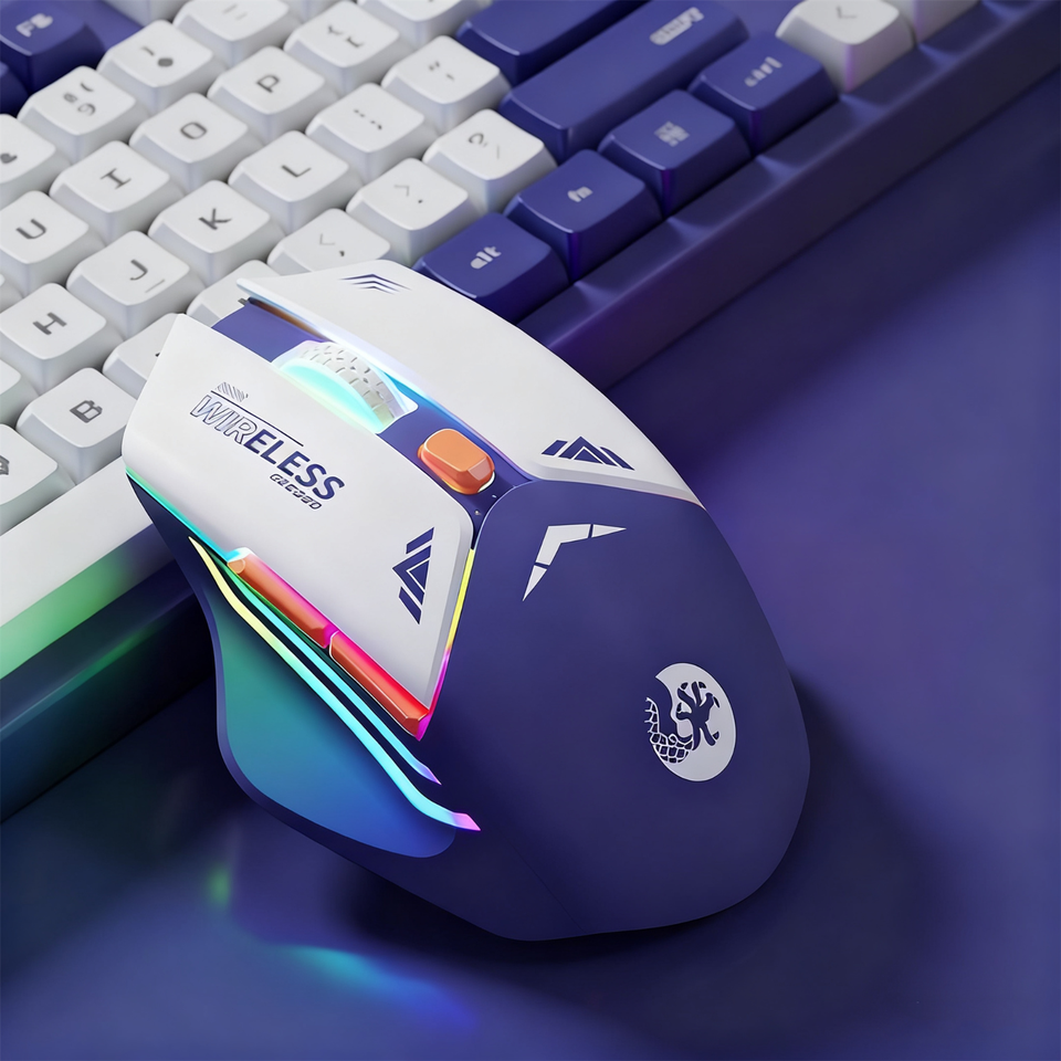 2.4GHz Wireless Optical Mouse Mice 6 Buttons & USB Receiver For Laptop ...