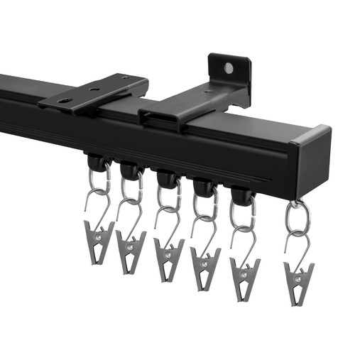 Hoeflife Curtain Track Ceiling Mount heavy duty sliding Curtains Tracks ...