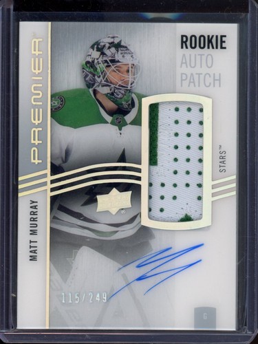 2023 UPPER DECK PREMIER #AR-MM MATT MURRAY ACETATE ROOKIE AUTO PATCH ...