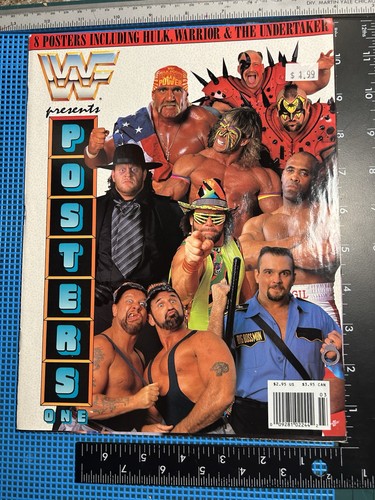 WWF posters Magazine # 1 Original all posters wrestling WWE 1991 ...