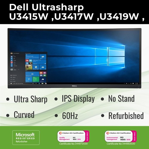 Dell UltraSharp U3415W / U3417W / U3419W Curved 34” WQHD TFTs Monitor ...
