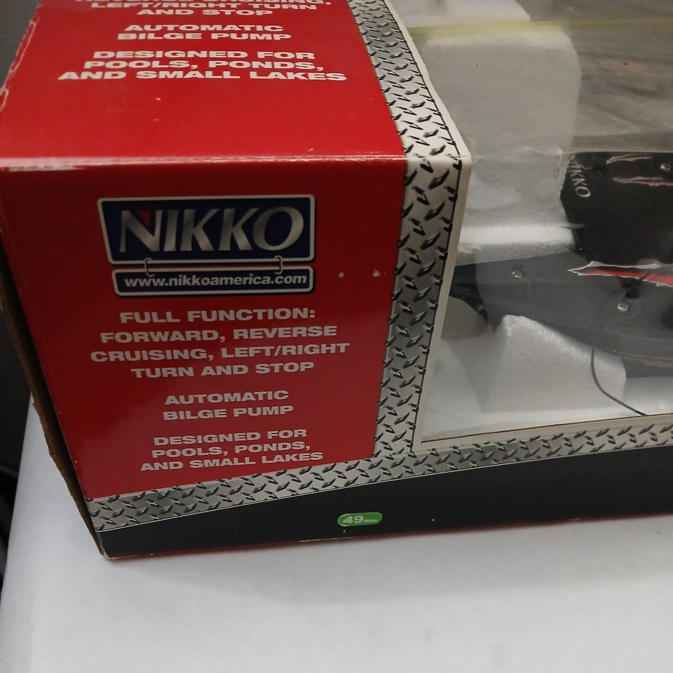 TESTED Nikko Wave Ripper RC Speed Racing Race Boat 19203 Remote Contol ...