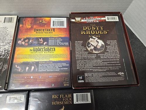WWE DVD Lot Of 7 Hulk Hogan Undertaker Ric Flair Jake the Snake Dusty ...