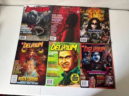 Delirium Magazine Lot 6 Issues - horror movies cult exploitation film ...