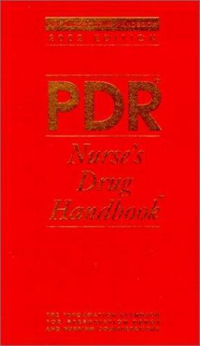 PDR Nurse's Drug Handbook 2002 by Medical Economics Staff, Adrienne L ...