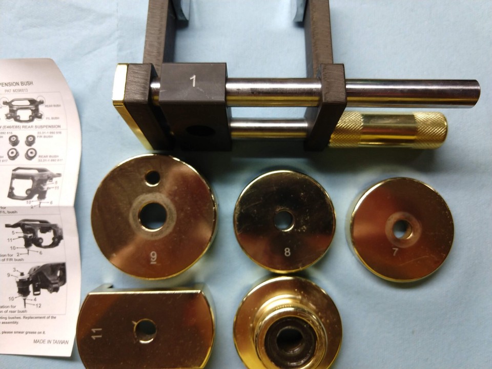 BMW E46/E85 Rear Suspension Subframe Bushing Tool Set (Extractor ...