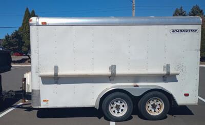 2009 Roadmaster Enclosed Trailer 12 x 7 Rear door ramp, Side Entry ...