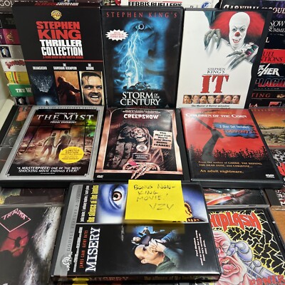 Stephen King 10 Movie DVD Lot It Misery The Mist Shining Dreamcatcher ...