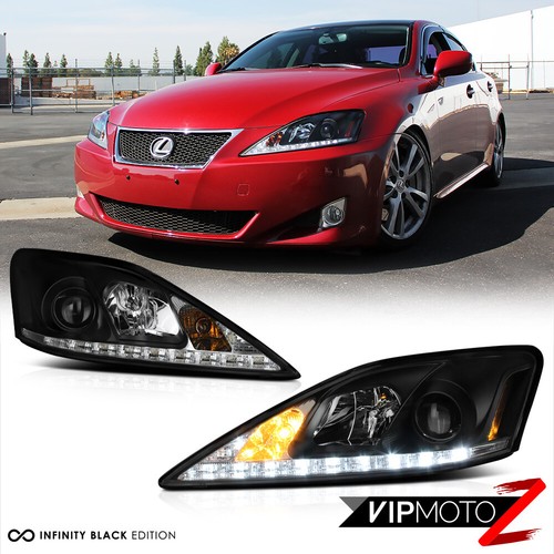 For 2006-2013 Lexus IS250 IS350 LED Strip DRL LED Headlights Assembly ...