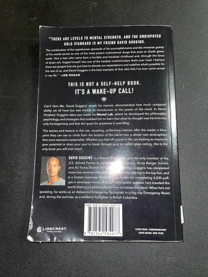 Never Finished: Unshackle Your Mind - Paperback, by Goggins David ...