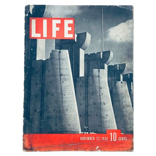 VTG Life Magazine November 23 1936 Vol 1 No. 1 1st Issue Fort Peck Dam ...