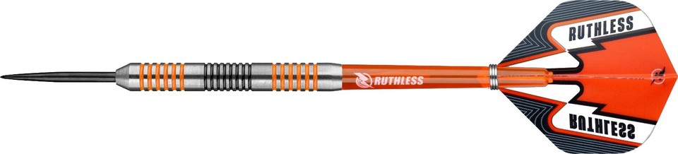 Ruthless | Tigers | Tungsten Darts Set | Orange Ringed | 21g - 30g ...