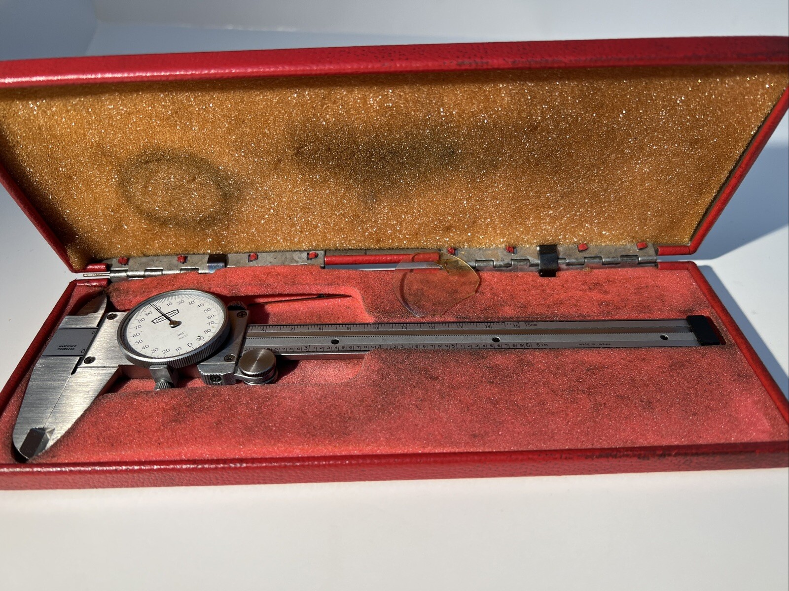 Vintage Sears Craftsman Dial Caliper 6 Inch 40172 Hardened Stainless ...