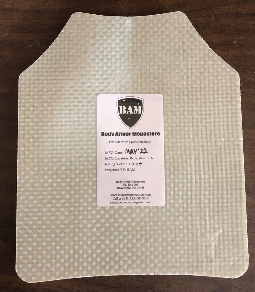 Body Armor | Backpack Bullet Proof Plate | ArmorCore | Level III Plus 3 ...