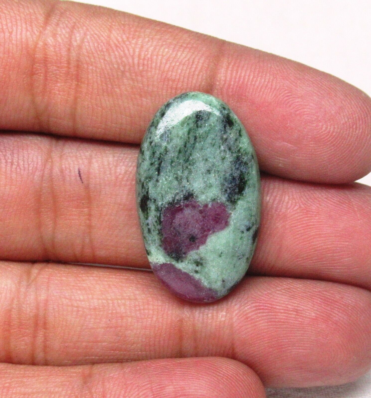 Ruby Zoisite Cabochon Oval shape 32.30 Cts Natural Loose Gemstone H ...