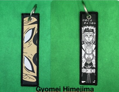 Embroidered Demon Slayer Kimetsu No Yaiba Anime Key Tag Jet Tag Hashira ...