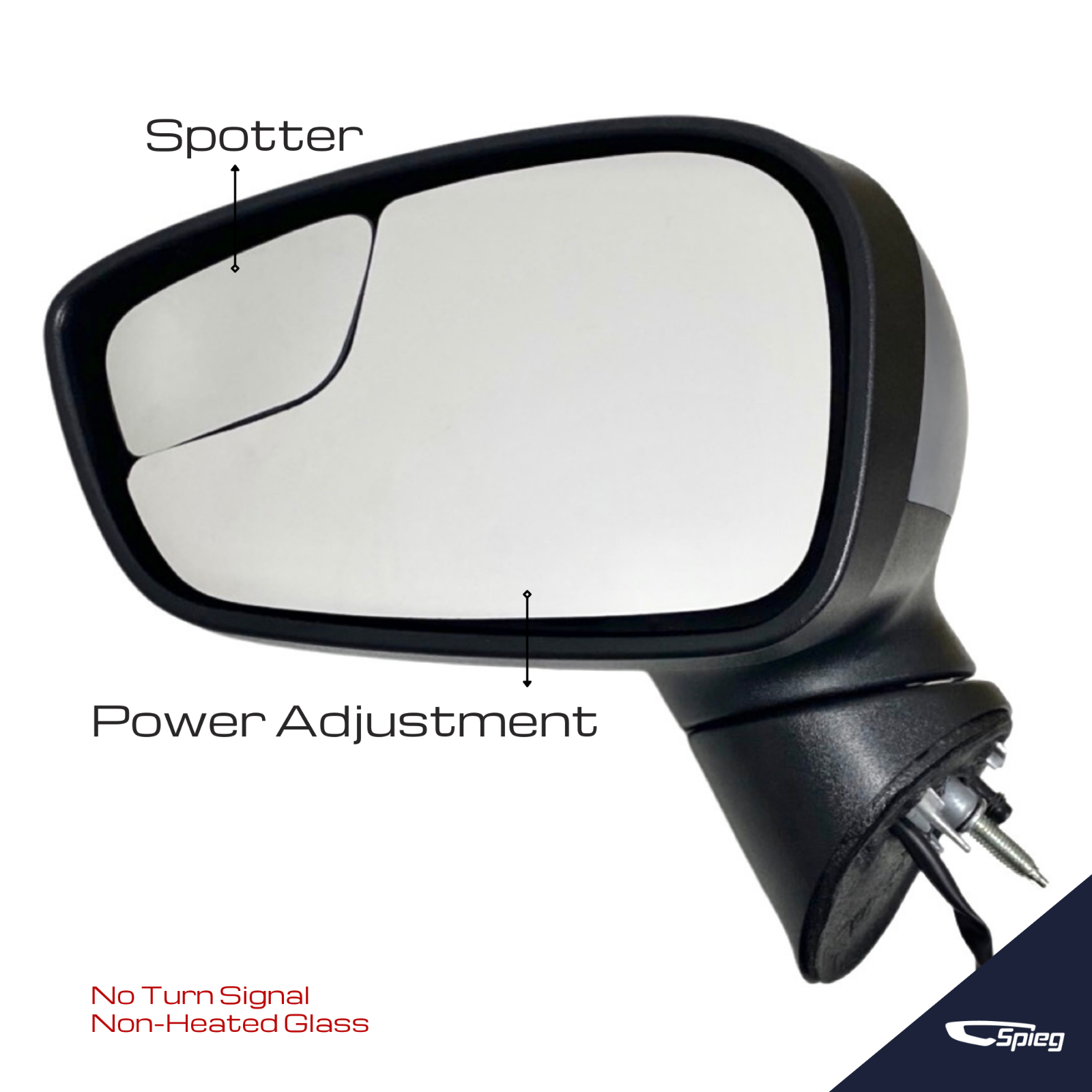 For 2011-2019 FORD FIESTA Driver Side Mirror Power Spotter Primed Cap ...