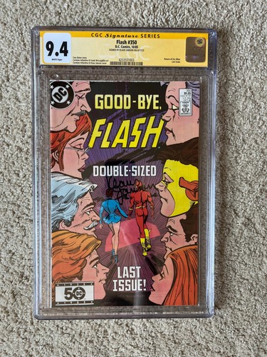 Flash #350 CGC SS 9.4 Signed by Klaus Janson Last Issue Return Iris DC ...