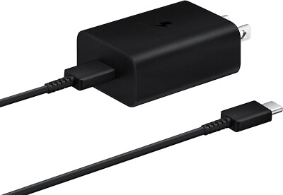 Samsung 15W Power Adapter with 3Amp USB-C to USB-C Cable - Black | eBay