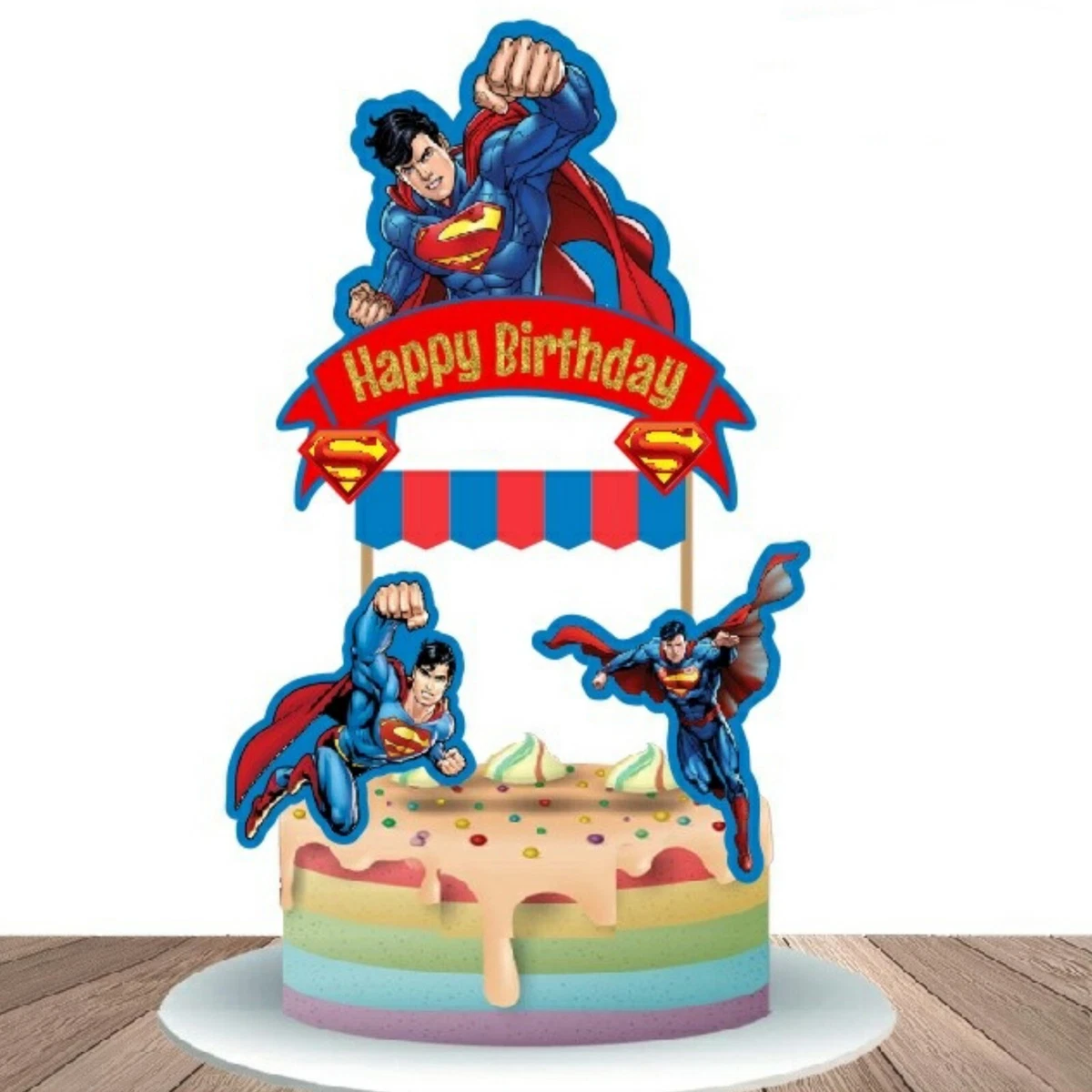 Topper De La Torta De Superman
