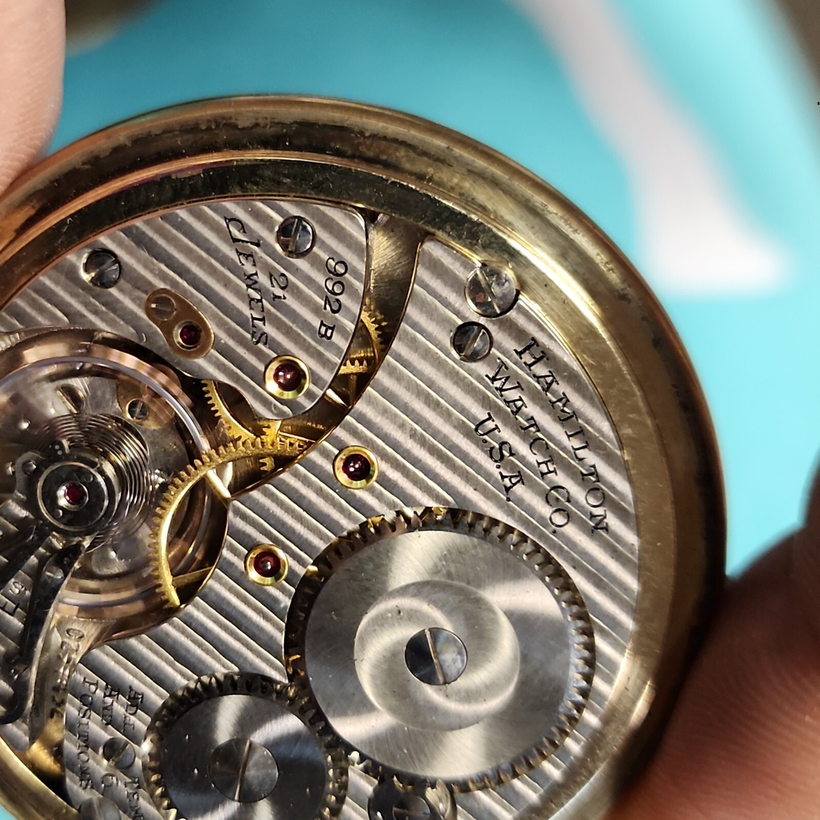 1959 Hamilton 992B High Grade RR Pocket Watch 21J 16S BOC 10K G.F. | eBay