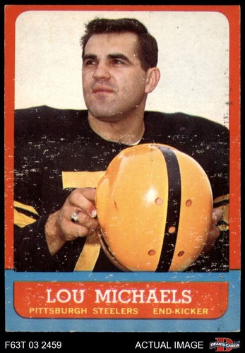 1963 Topps #130 Lou Michaels Steelers SHORT-PRINT Kentucky 4 - VG/EX | eBay