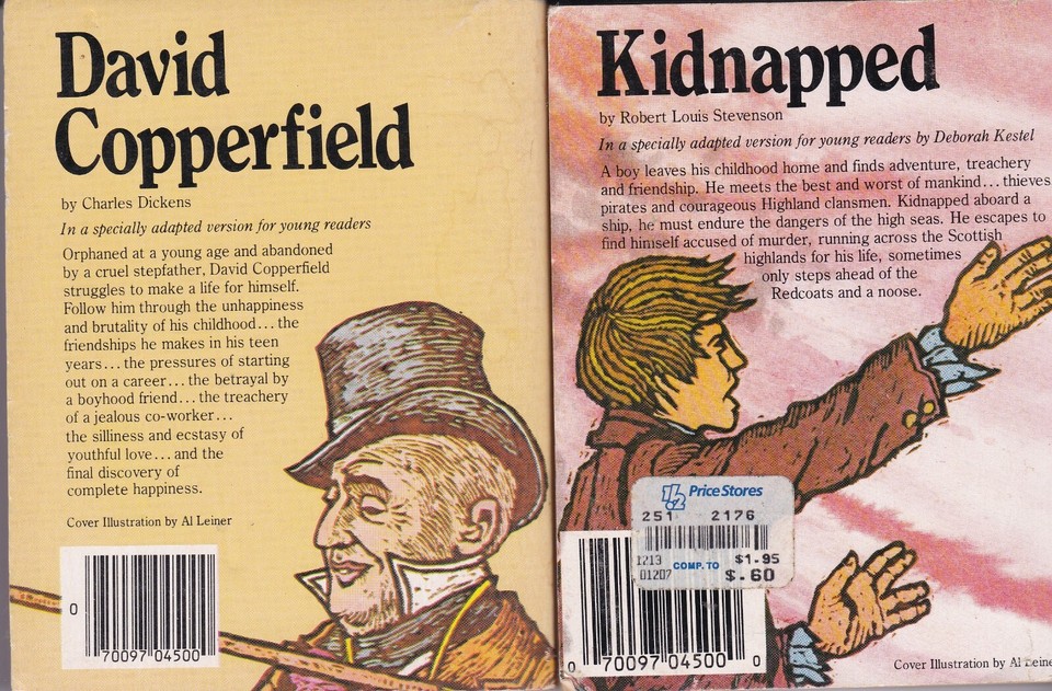 Set of 2 Paperback Illustrated Classic Editions - Kidnapped & David ...