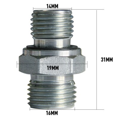 Mini Excavator Hydraulic Quick Disconnects With Metric Adapters-M16 M14 ...