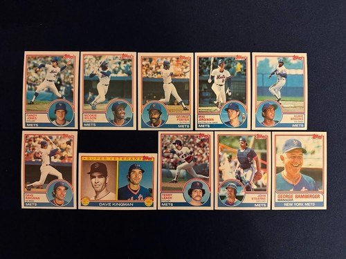 1983 Topps New York Mets Team Set with Traded | eBay