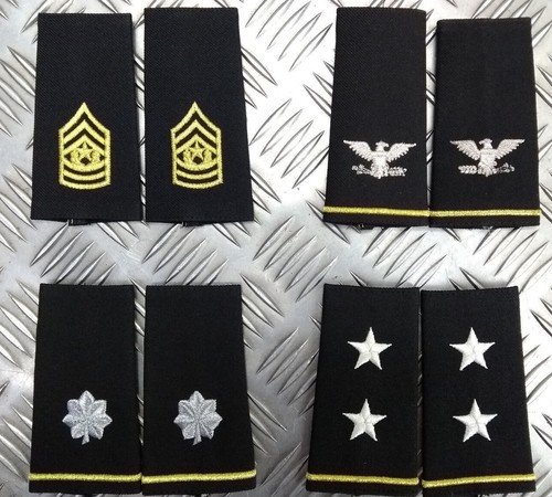 US Air Force / Army USAF Rank Slide Epaulettes Various Ranks 1 Pair ...