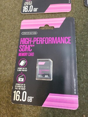 INFINITIVE High-Performance SDHC Memory Card 16GB Sealed NEW | eBay
